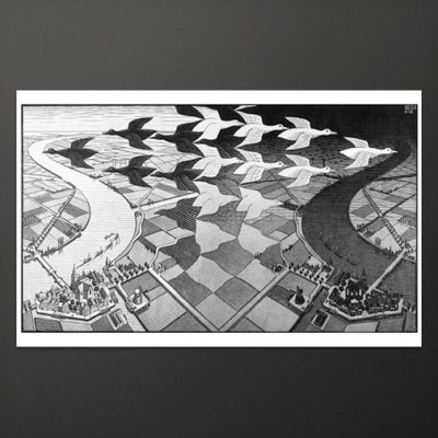 “Puddle” large poster – M.C. Escher – The Official Website