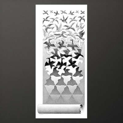 “Sky & Water” large poster – M.C. Escher – The Official Website