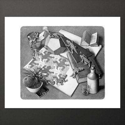 “Red and Green” Metamorphosis II on Canvas – M.C. Escher – The Official ...