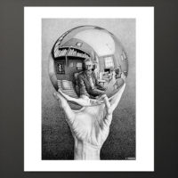 Hand with Reflecting Sphere – M.C. Escher – The Official Website