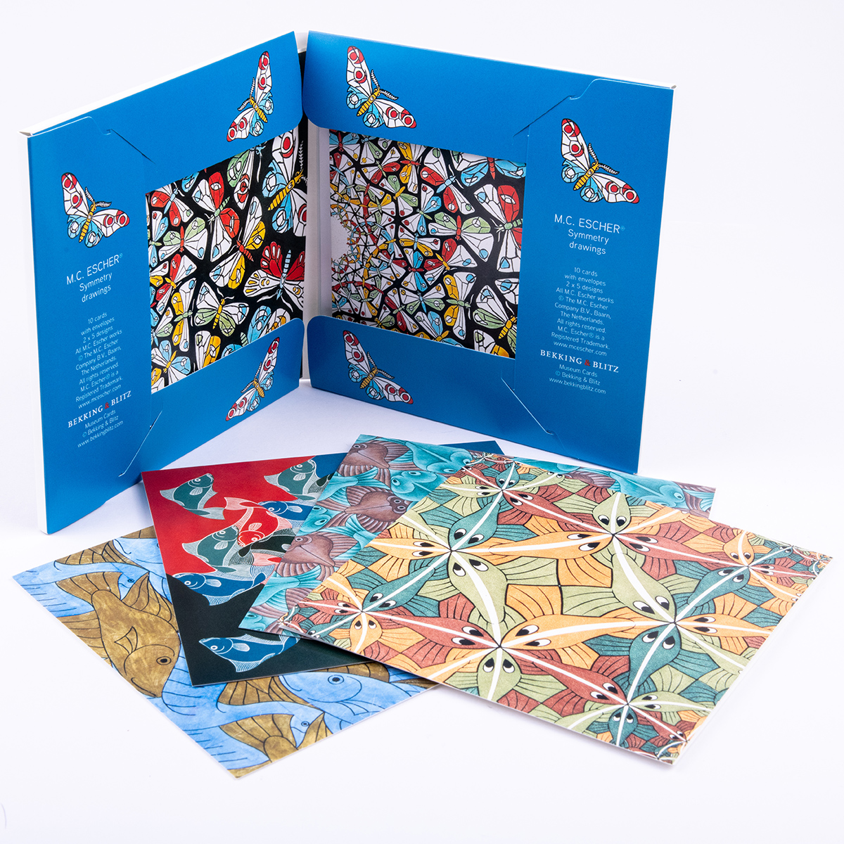 NOTECARDSET BUTTERFLIES* – M.C. Escher
